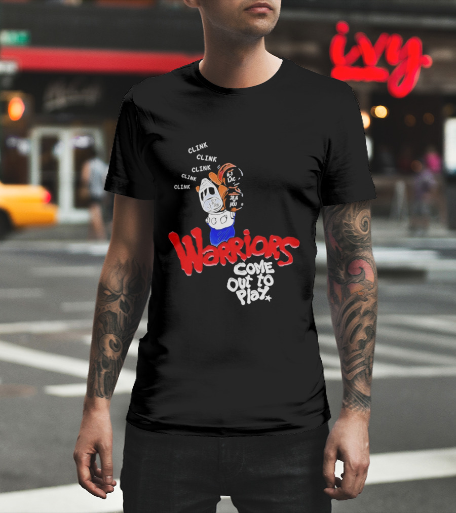 Warriors Come Out To Play Clink Bat Iconic Scene T-Shirt
