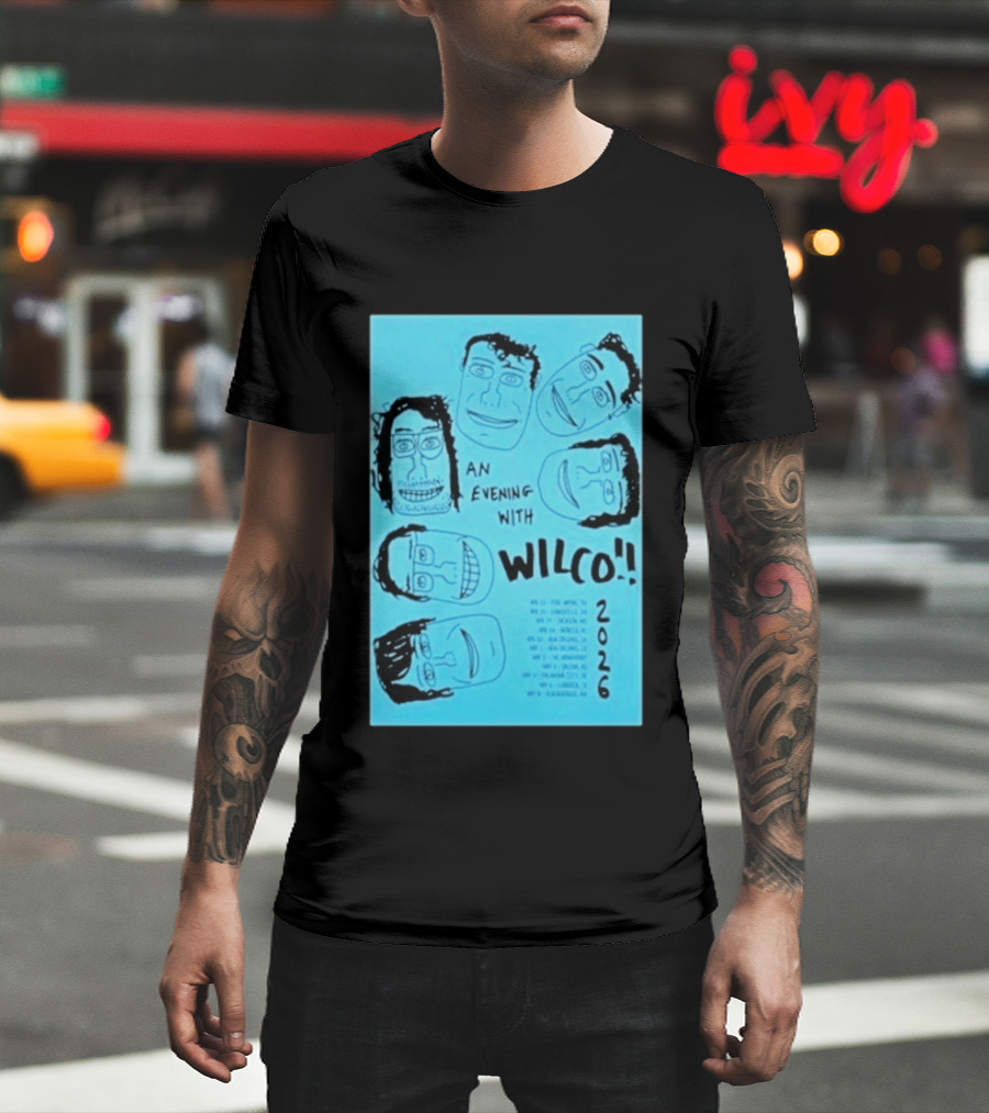 An Evening With Wilco 2026 Tour April & May T-Shirt
