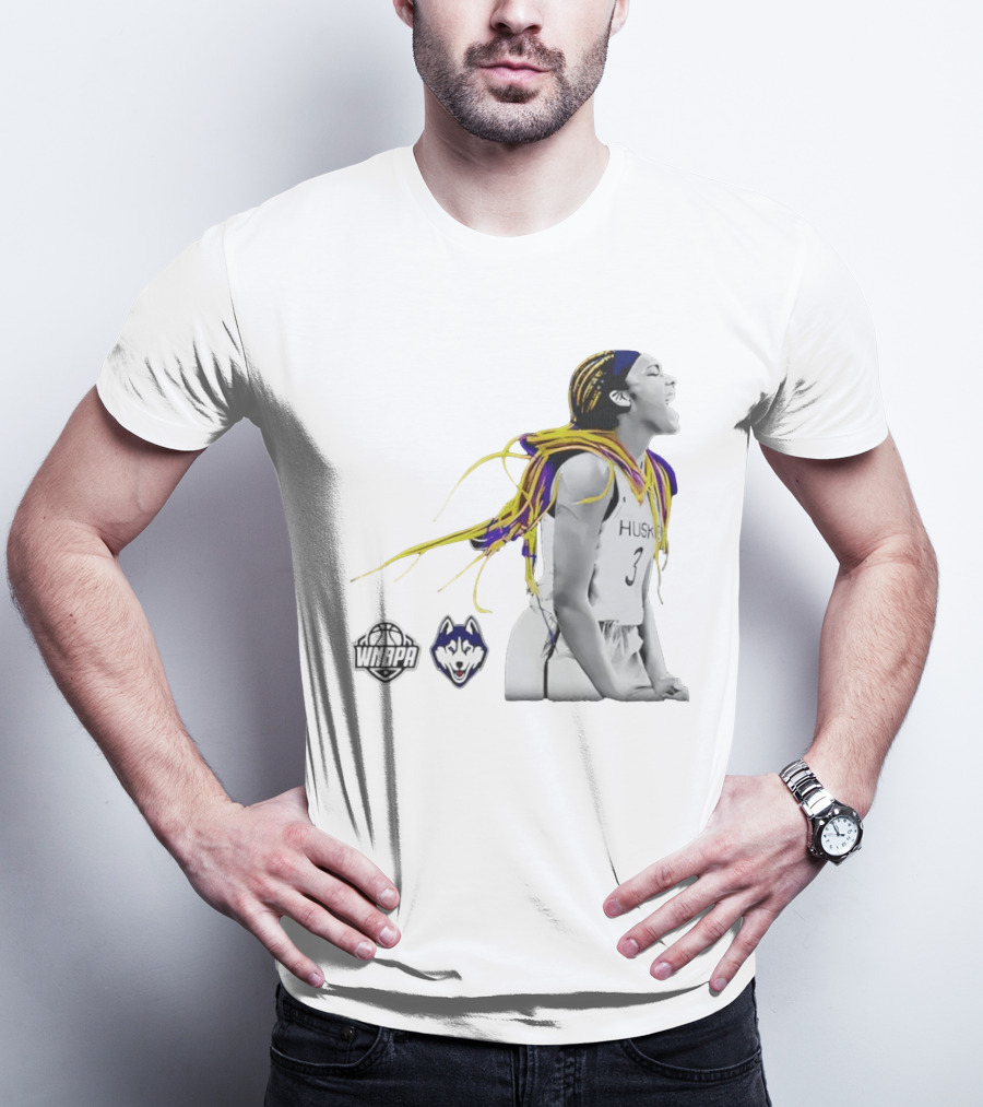 Aaliyah Edwards UConn Huskies WNBPA Athlete With Vibrant Hair T-Shirt