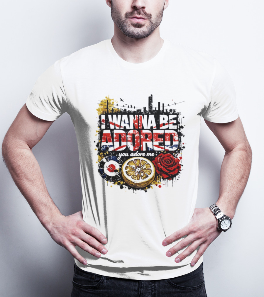 I Wanna Be Adored You Adore Me Urban Rose Lemon Skyline T-Shirt