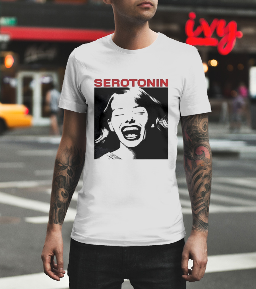 Joris Voorn Serotonin Bold Red Joyful Face T-Shirt