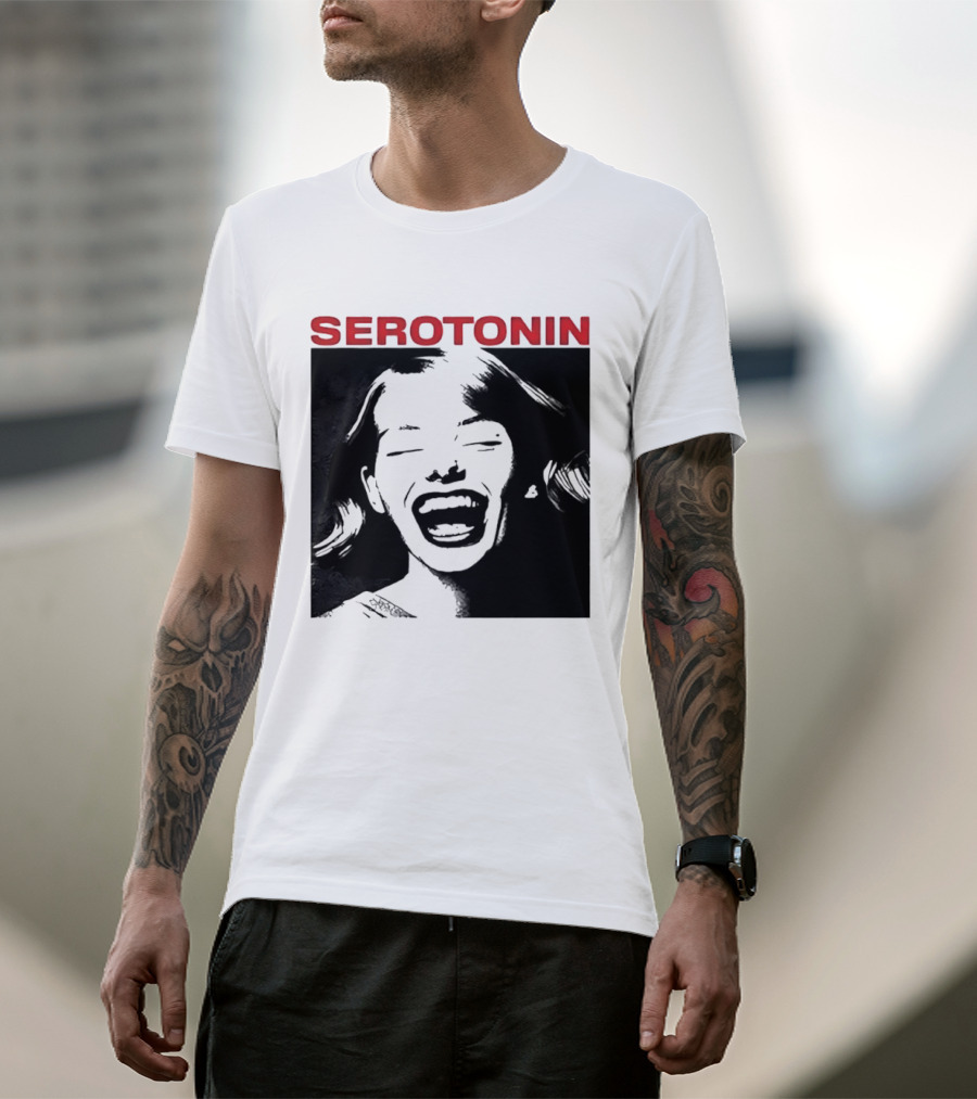Joris Voorn Serotonin Bold Red Joyful Face T-Shirt