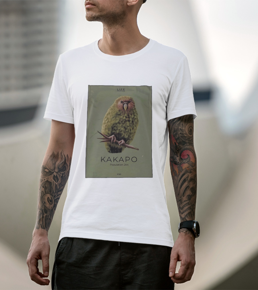 Life Conservation Kakapo Population 244 1st Edition T-Shirt