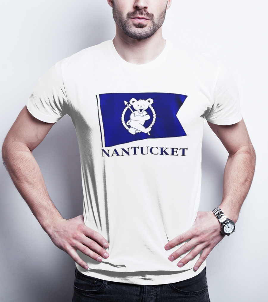 Nantucket Flag Grateful Dead Dancing Bear T-Shirt