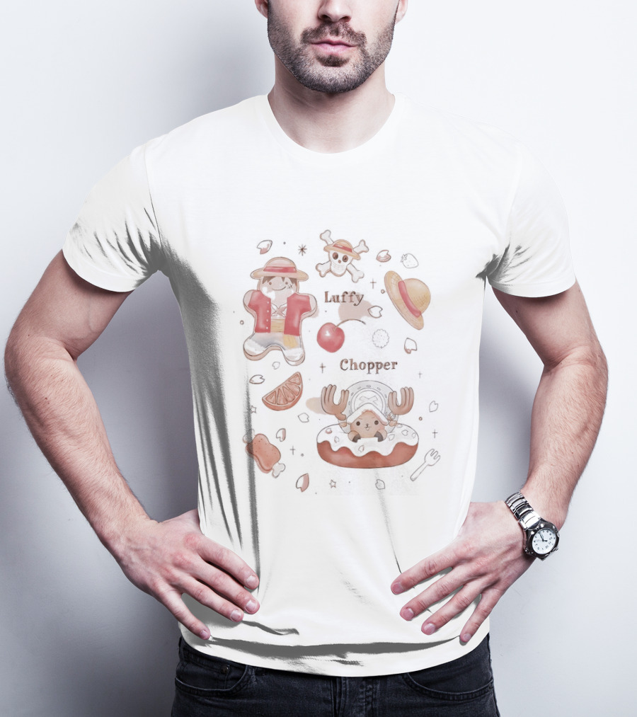 One Piece Luffy Chopper Straw Hat Pirate Adventure T-Shirt