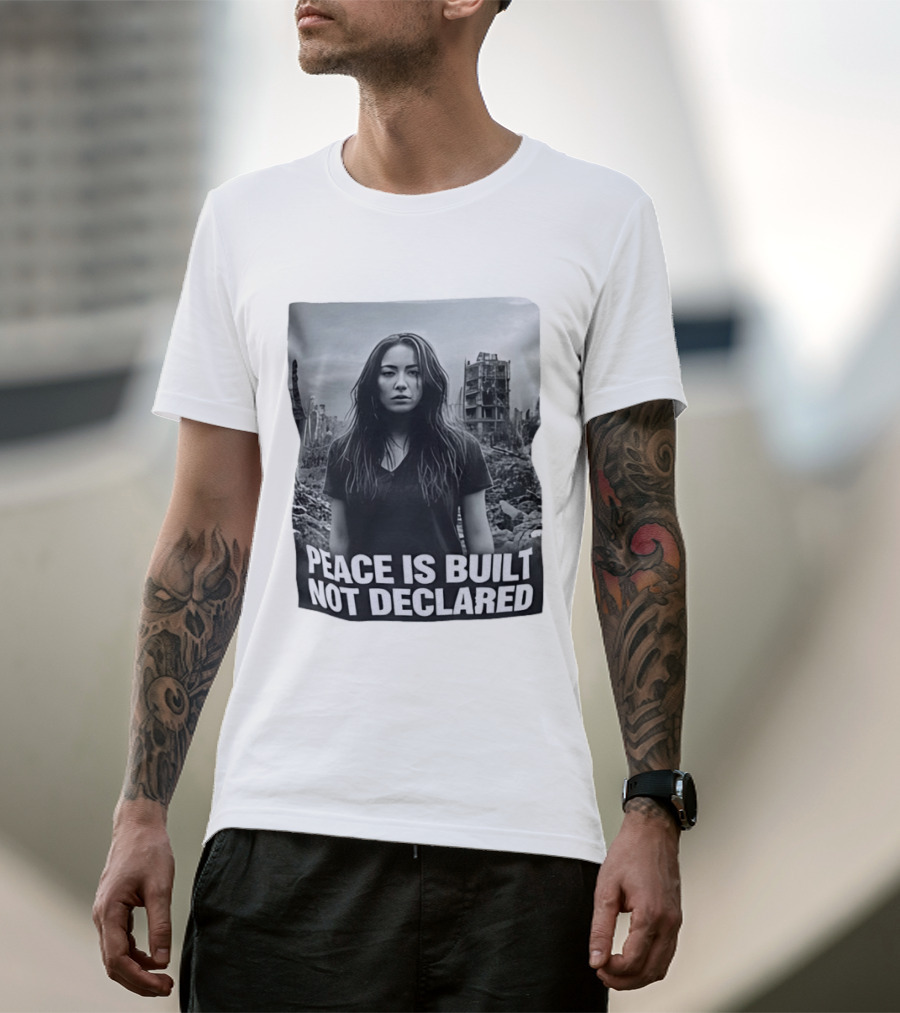 Peace Is Built Not Declared Urban Landscape T-Shirt