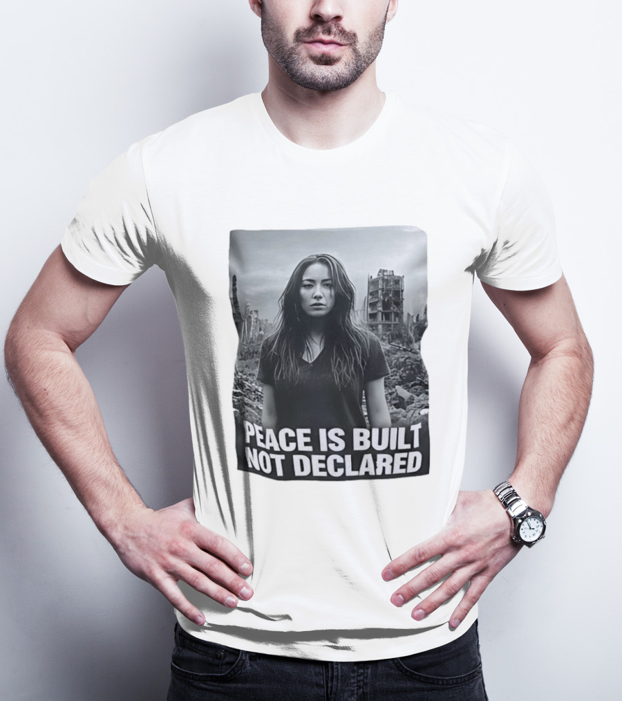 Peace Is Built Not Declared Urban Landscape T-Shirt