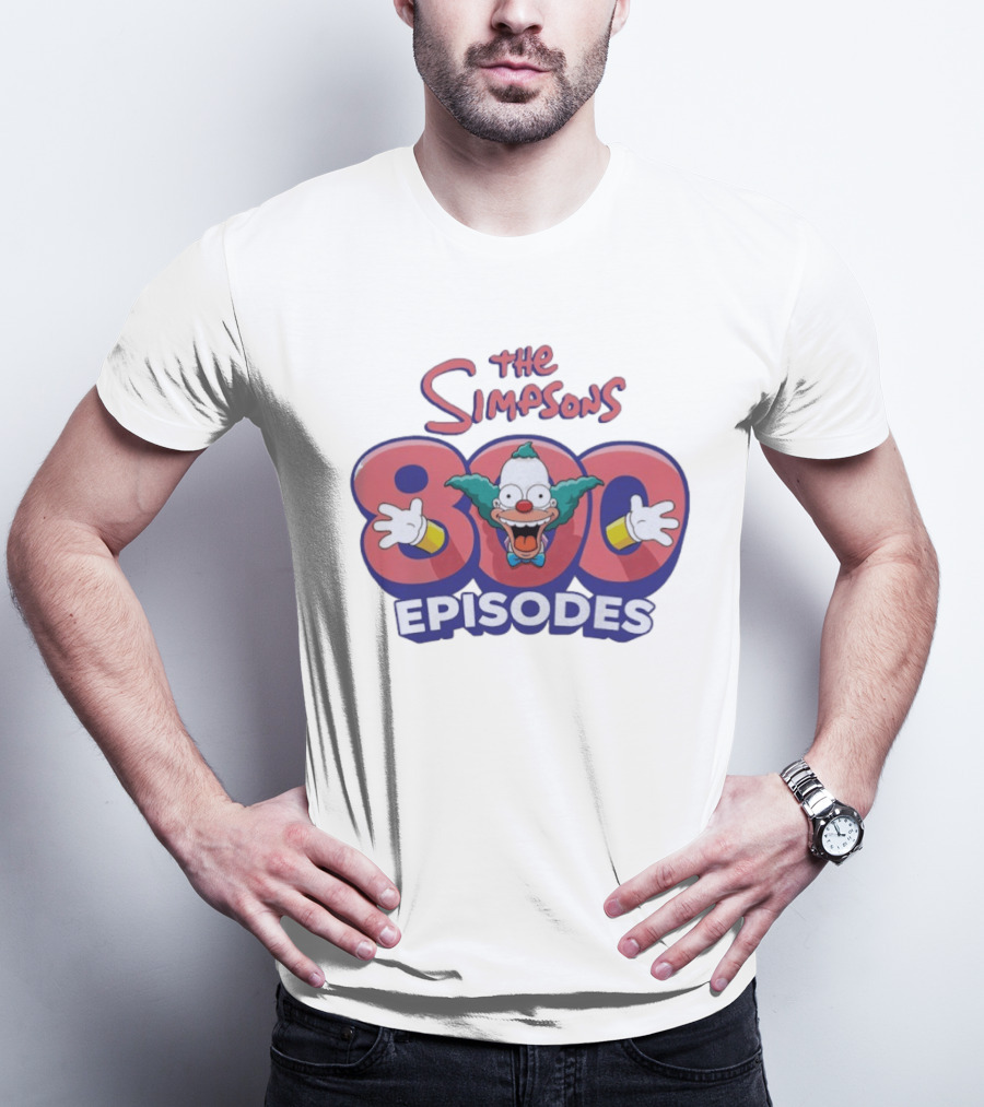The Simpsons 800 Episodes Krusty The Clown Celebration T-Shirt