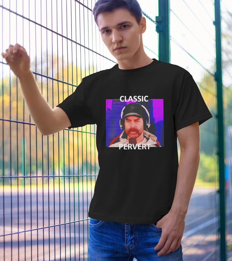 Bruce Greene Classic Pervert Headset Image T-Shirt