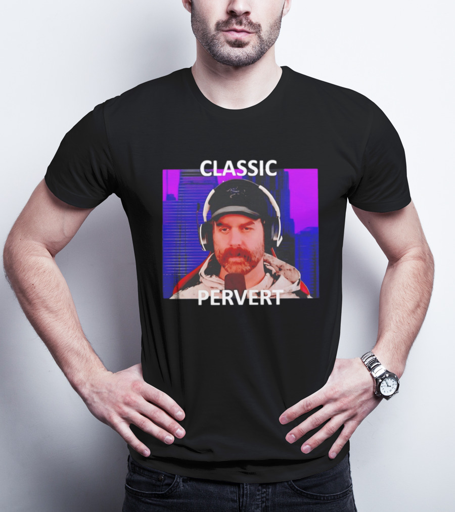 Bruce Greene Classic Pervert Headset Image T-Shirt