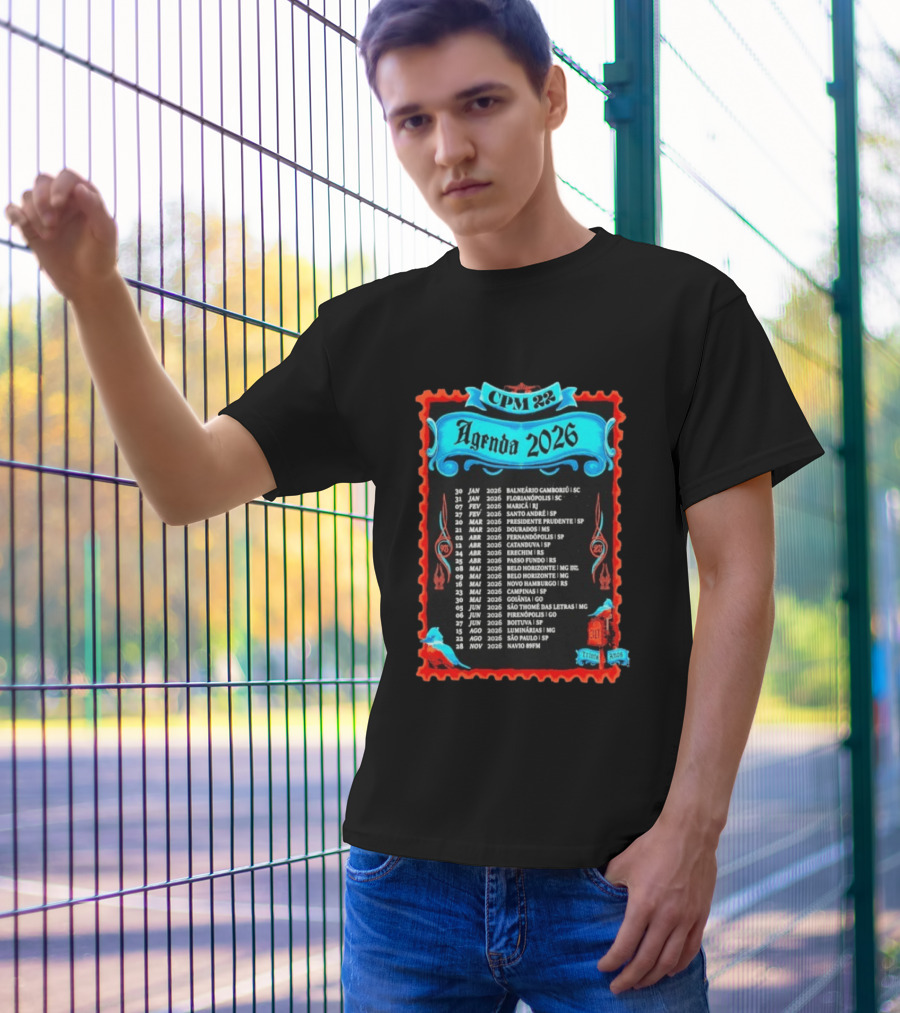 CPM 22 Agenda 2026 Tour Dates And Locations List T-Shirt