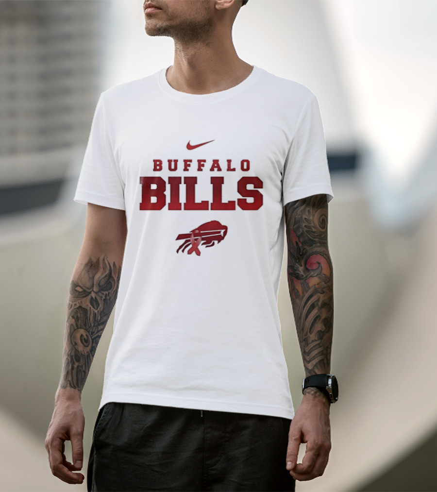 Buffalo Bills Nike Red February American Heart Month T-Shirt