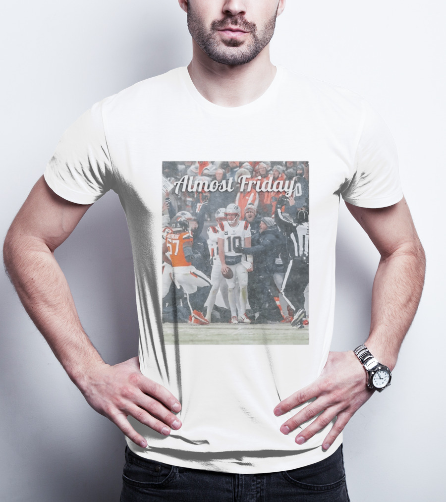 Almost Friday Snow Football Game T-Shirt