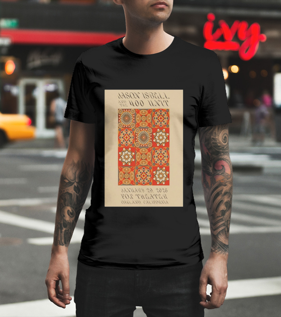 Jason Isbell And The 400 Unit January 29 2026 Fox Theater Oakland California T-Shirt