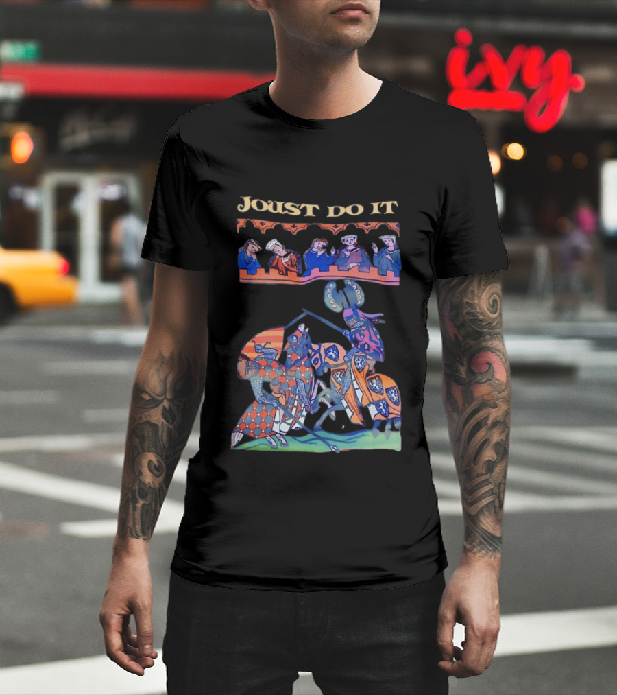 Joust Do It Medieval Knight Battle Scene T-Shirt