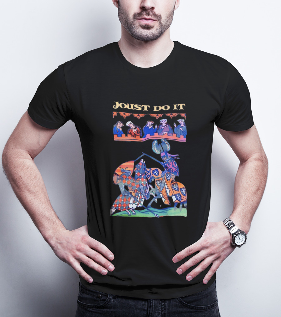 Joust Do It Medieval Knight Battle Scene T-Shirt