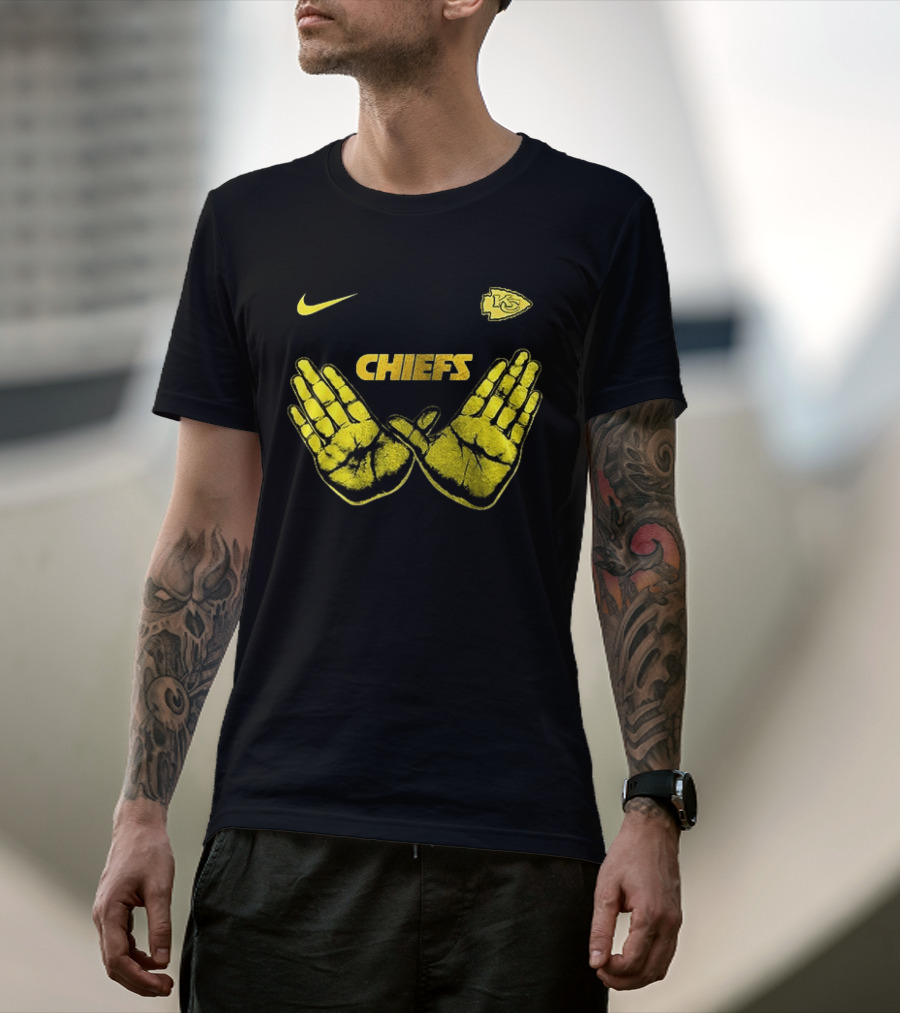 Kansas City Chiefs Wu Tang Clan Hand Sign Nike Chiefs T-Shirt