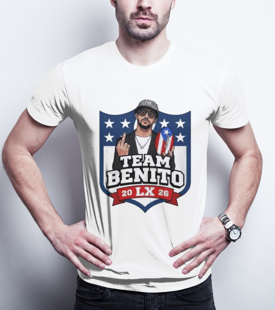 Team Benito Bad Bunny 20 LX 26 American Football T-Shirt