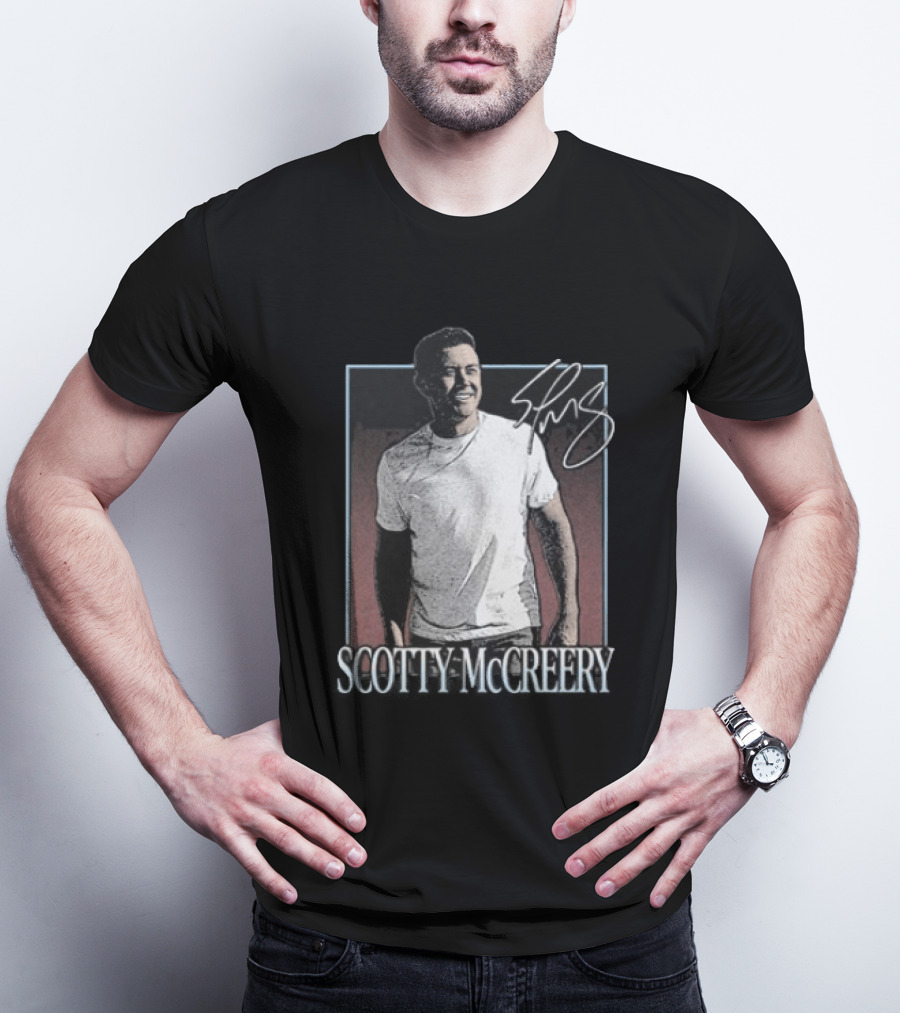 Scotty McCreery Photo Autograph Signature T-Shirt