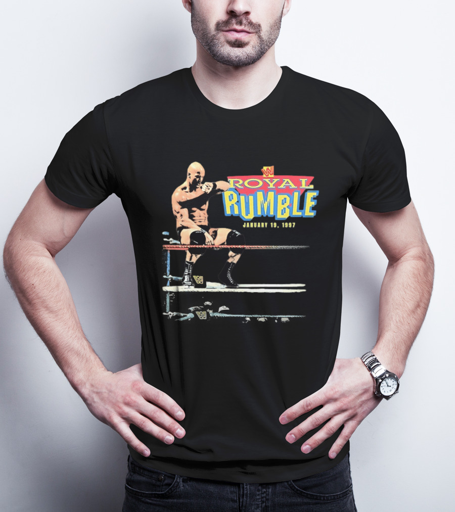 Royal Rumble 1997 Stone Cold Steve Austin WWE Wrestler T-Shirt