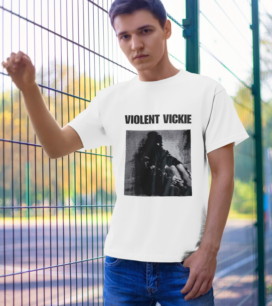 Violent Vickie Pixel Art Visual T-Shirt