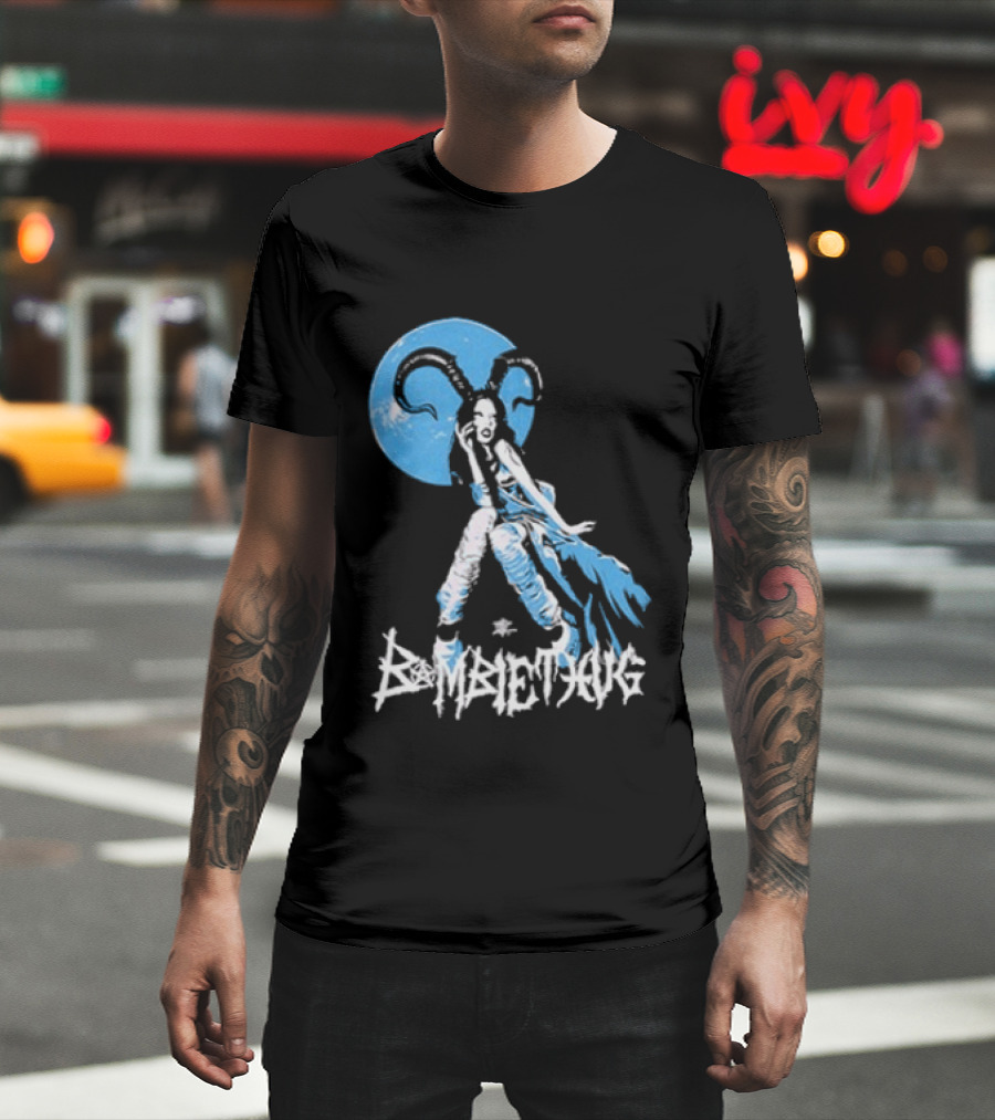 Bambie Thug Crown The Witch Tour 2024 Dates Ethereal Blue Warrior T-Shirt