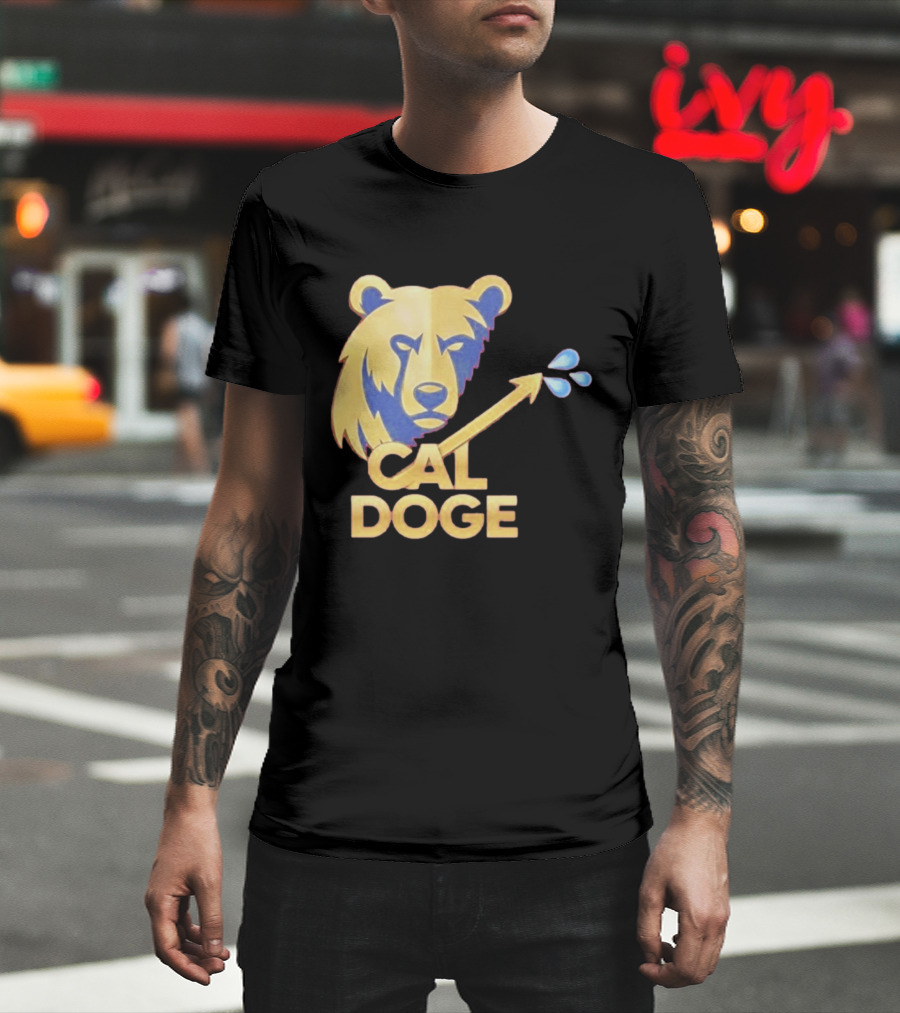 CAL DOGE California Bear Arrow Splash T-Shirt