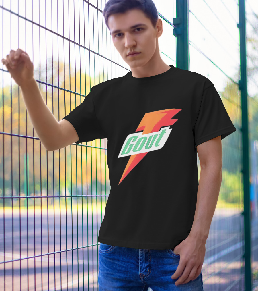 Gout Parody Orange Bolt T-Shirt