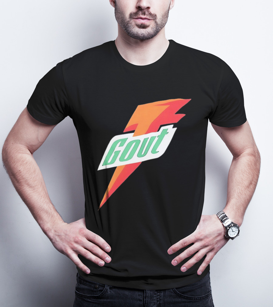 Gout Parody Orange Bolt T-Shirt