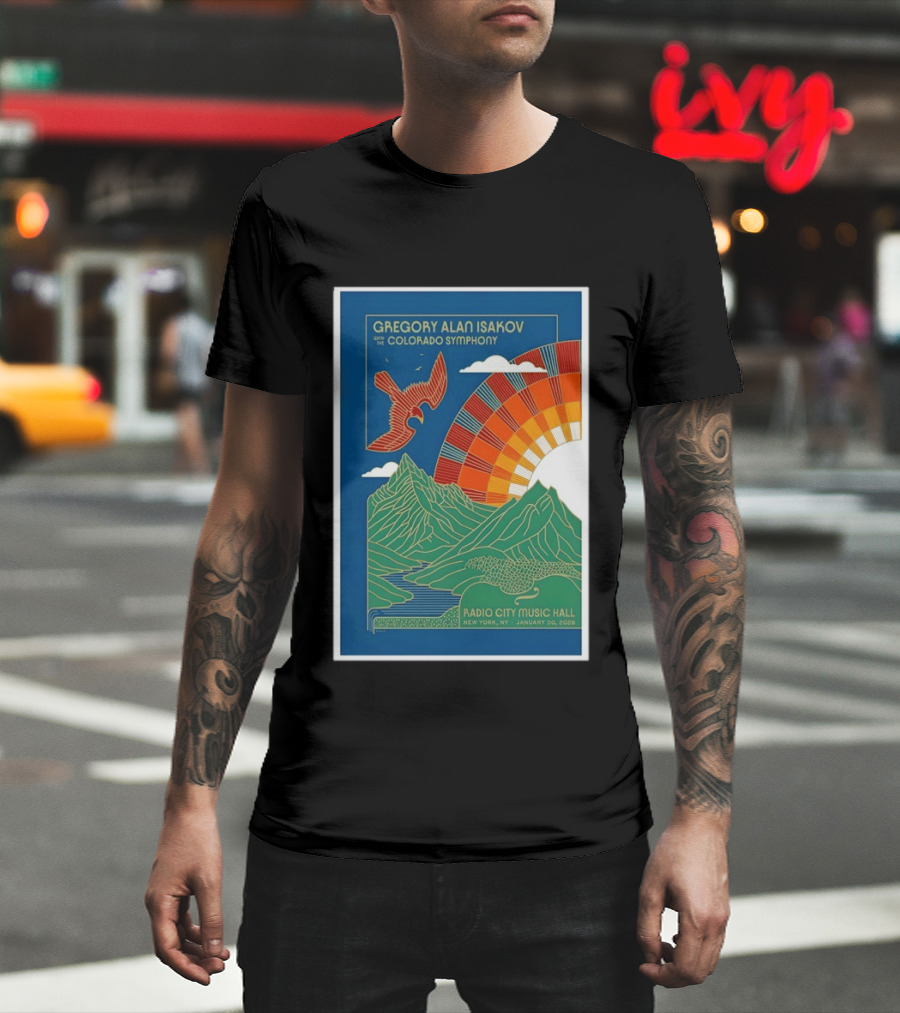 Gregory Alan Isakov With The Colorado Symphony New York Radio City Music Hall January 30 2026 T-Shirt