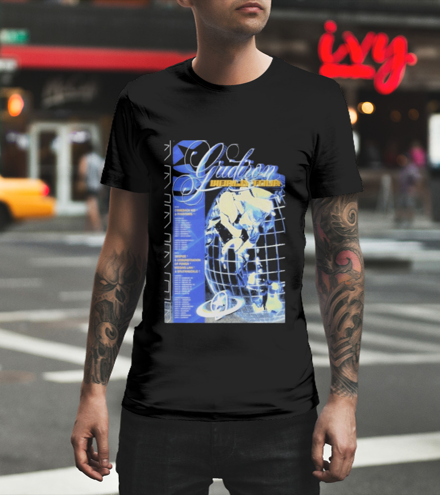 Gridiron World Tour 2026 Comeback Kid Phantoms Upsize Demonstration Of Power Scraping Lurk Blitzkrieg T-Shirt