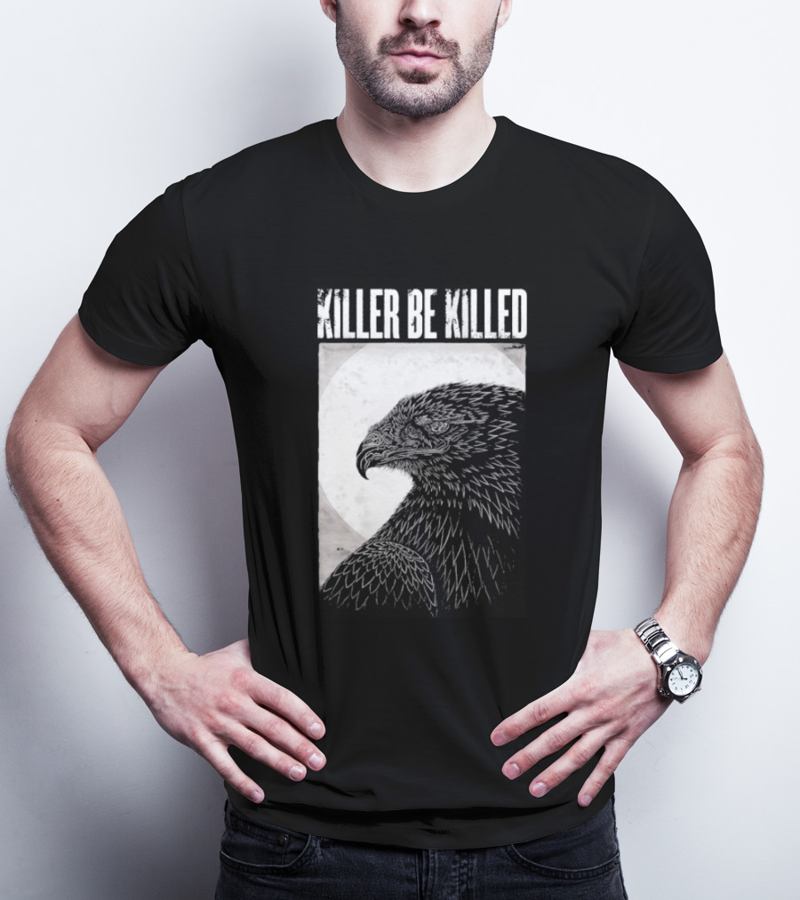 Killer Be Killed Black And White Eagle T-Shirt