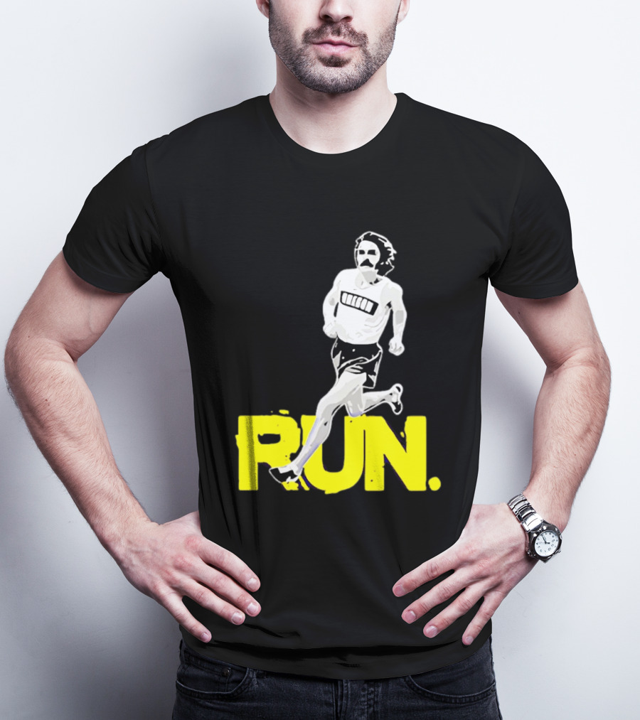Steve Prefontaine Run Iconic Yellow T-Shirt