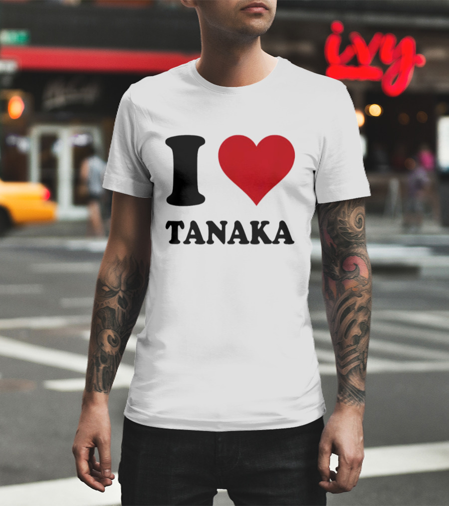 I Love Tanaka Ao Tanaka Leeds United FC T-Shirt