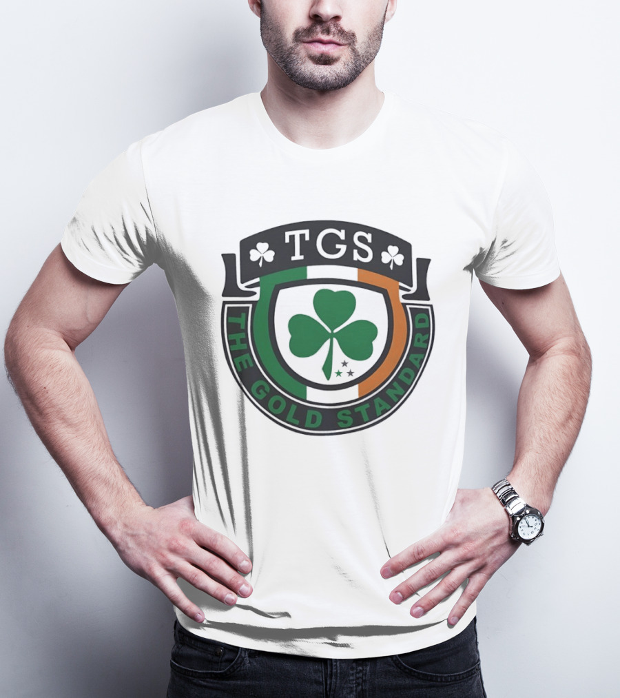 TGS The Gold Standard Shamrock Emblem With Irish T-Shirt