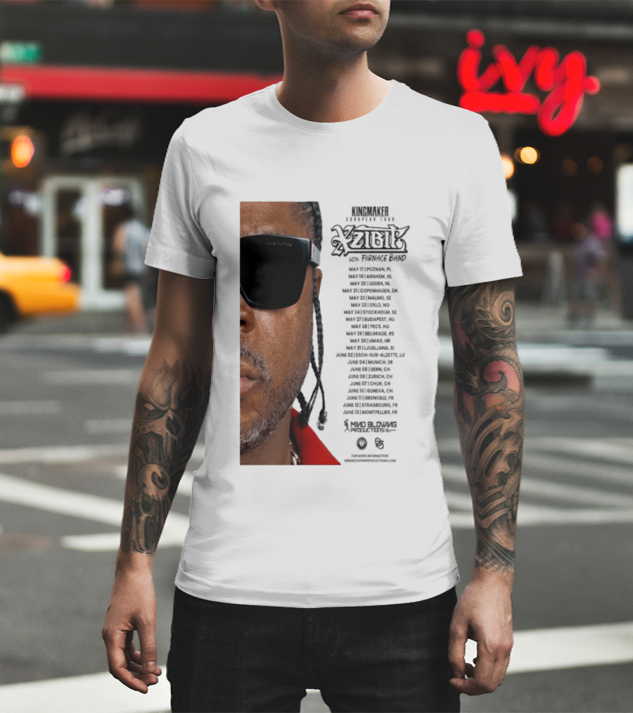 XZIBIT EU Tour 2026 Event Details Featuring Live Performances T-Shirt