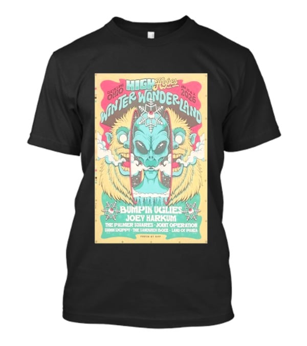 Cleveland Ohio High Hopes Winter Wonderland 2026 Bumpin Uglies Joey Harkum The Palmer Squares Joint Operation January 31 T-Shirt