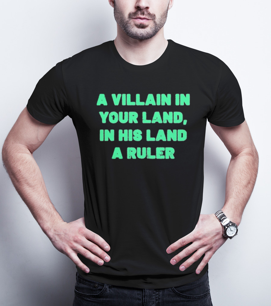 Paisaboys A Villain In Your Land In His Land A Ruler Sangre Azteca T-Shirt