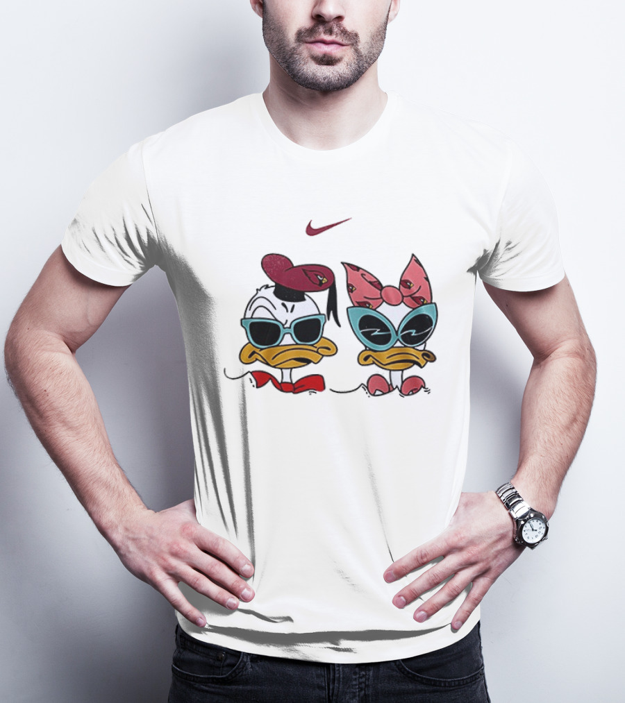 Arizona Cardinals Donald Daisy Duck Nike Collaboration T-Shirt