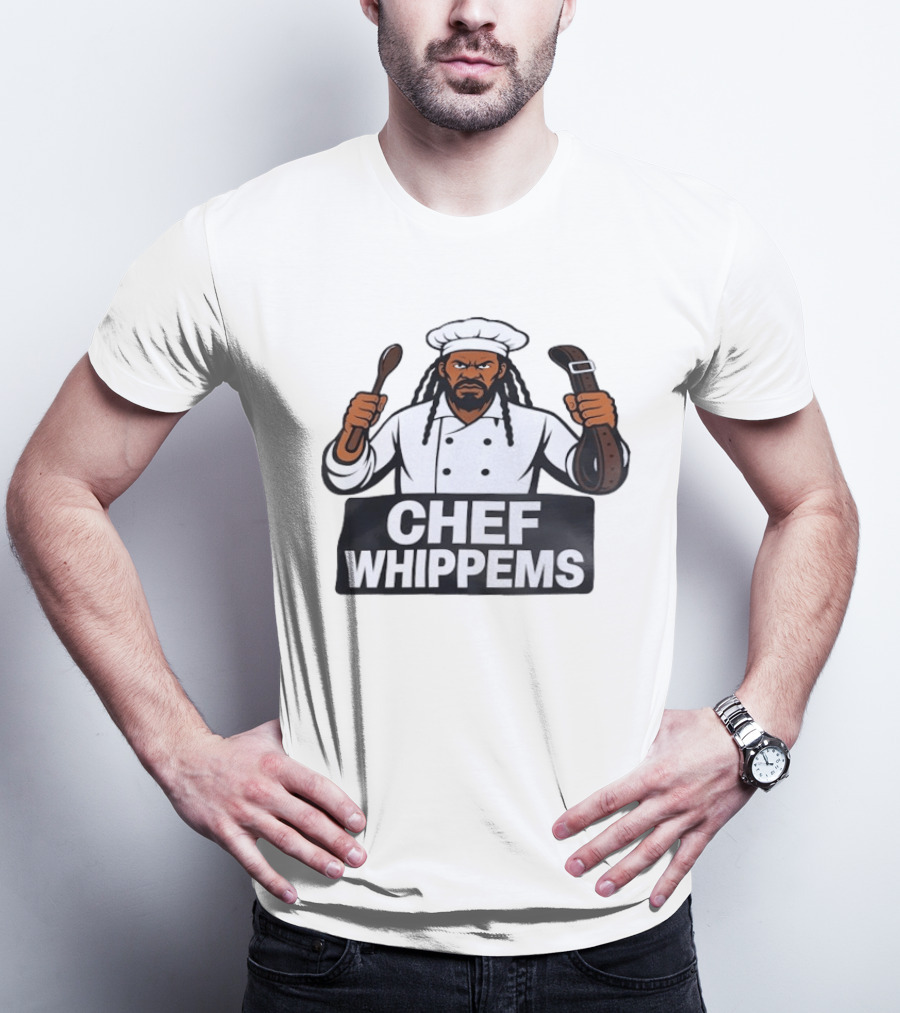 Chef Whippems Character Design Featuring Wooden Spoon And Belt T-Shirt