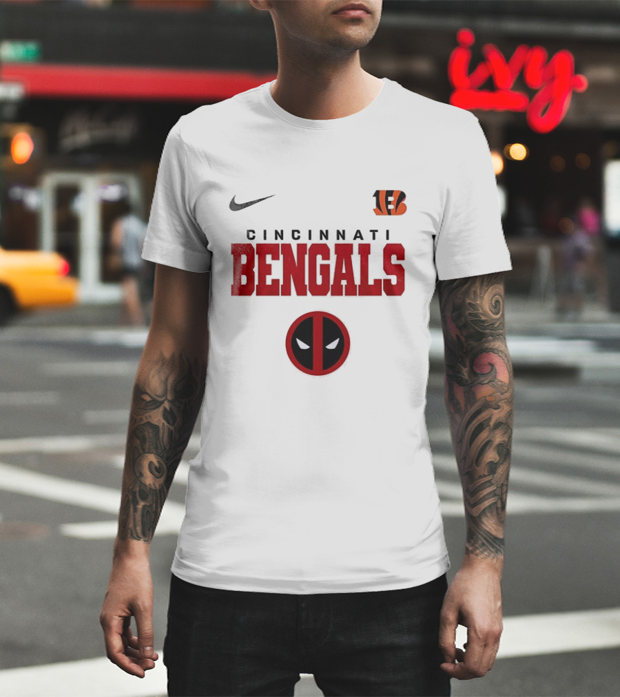 Nike Cincinnati Bengals Deadpool Icon Collaboration T-Shirt