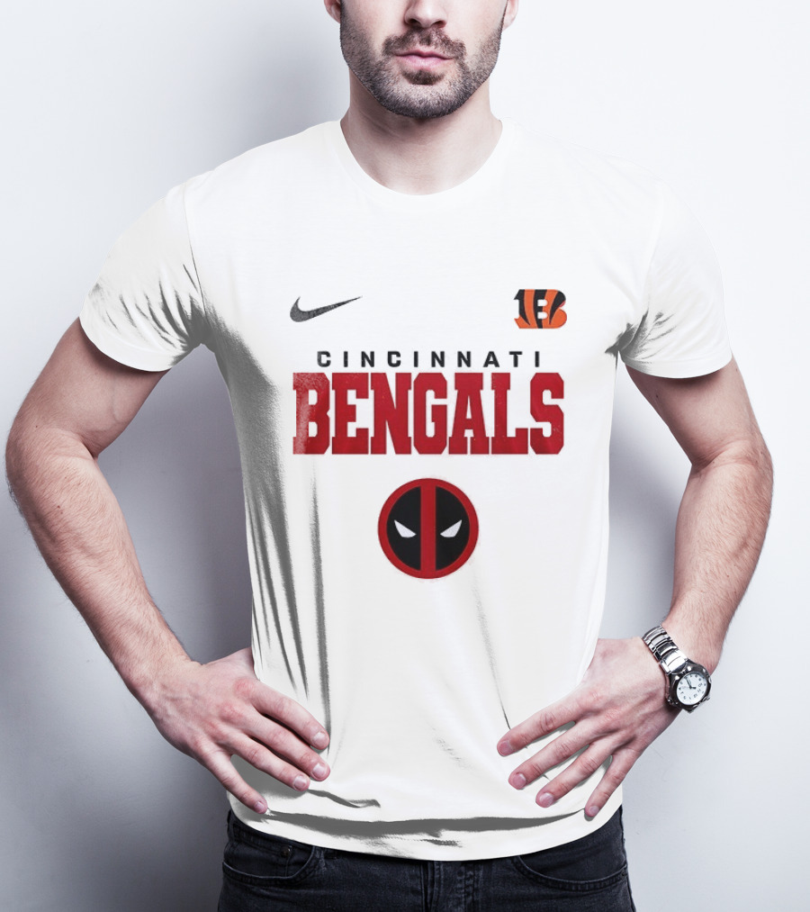 Nike Cincinnati Bengals Deadpool Icon Collaboration T-Shirt