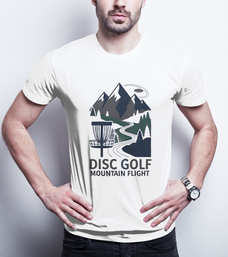 Disc Golf Mountain Flight Adventure Scenic Course T-Shirt