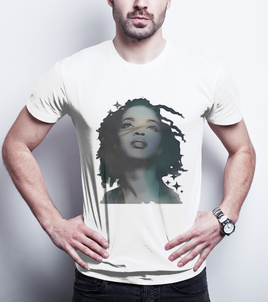 Lauryn Hill Watercolor Style Dreadlocks T-Shirt