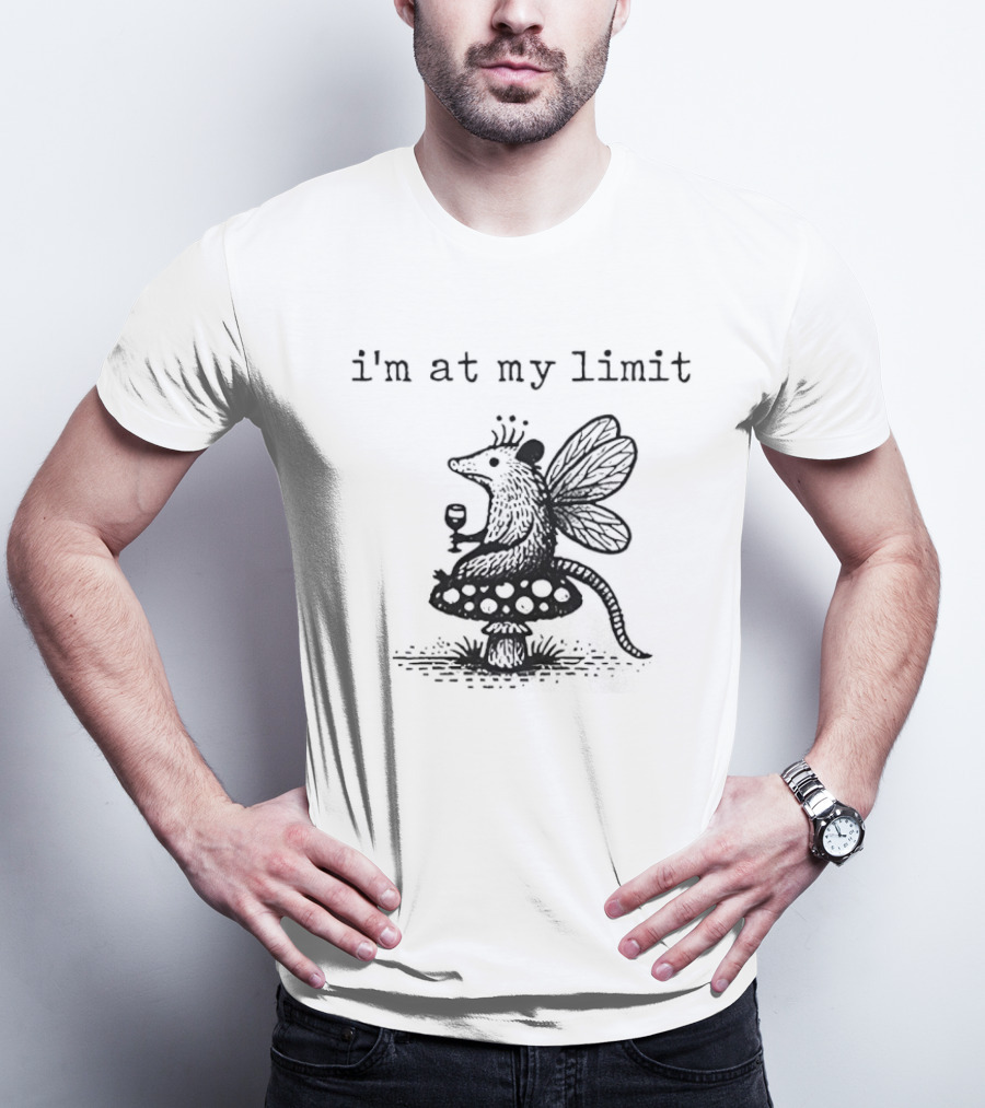 I'm At My Limit Opossum X Butterfly Crown Teacup T-Shirt