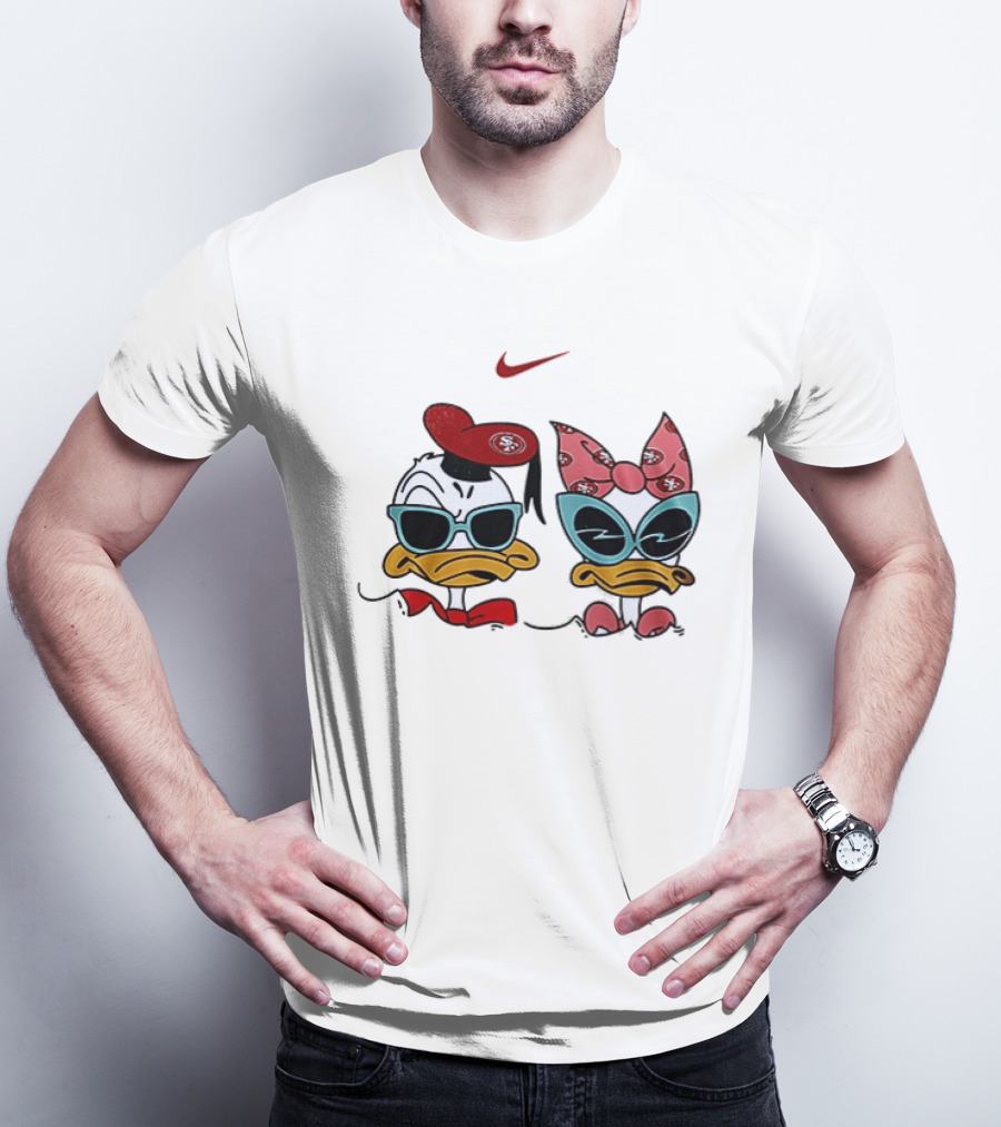Nike San Francisco 49ers Donald Daisy Duck Collaboration T-Shirt