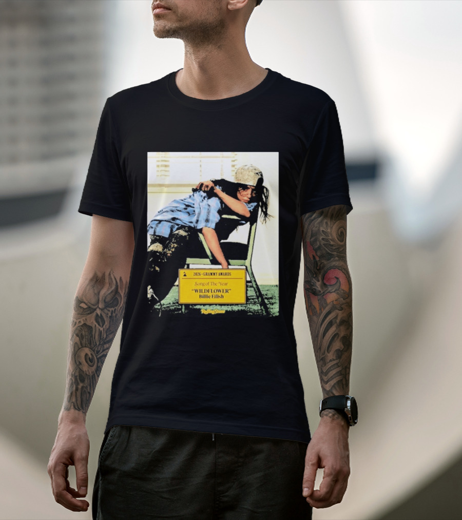 2026 Grammy Awards Song Of The Year Wildflower Billie Eilish Rolling Stone T-Shirt
