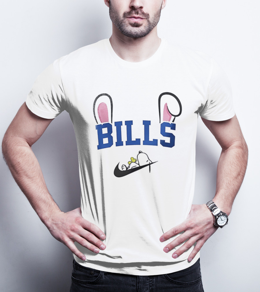 Buffalo Bills Peanuts Snoopy Woodstock Easter T-Shirt