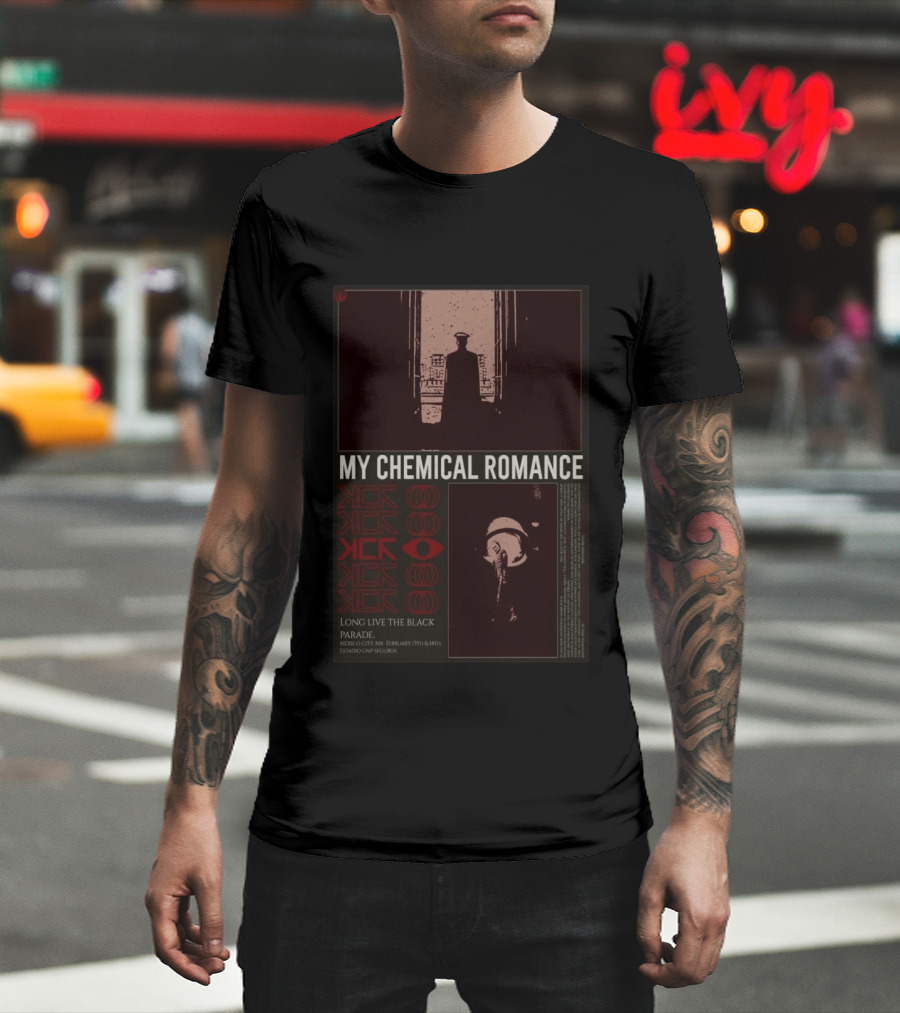 My Chemical Romance Long Live The Black Parade February 13th 14th 2026 Mexico City Estadio GNP Seguros T-Shirt