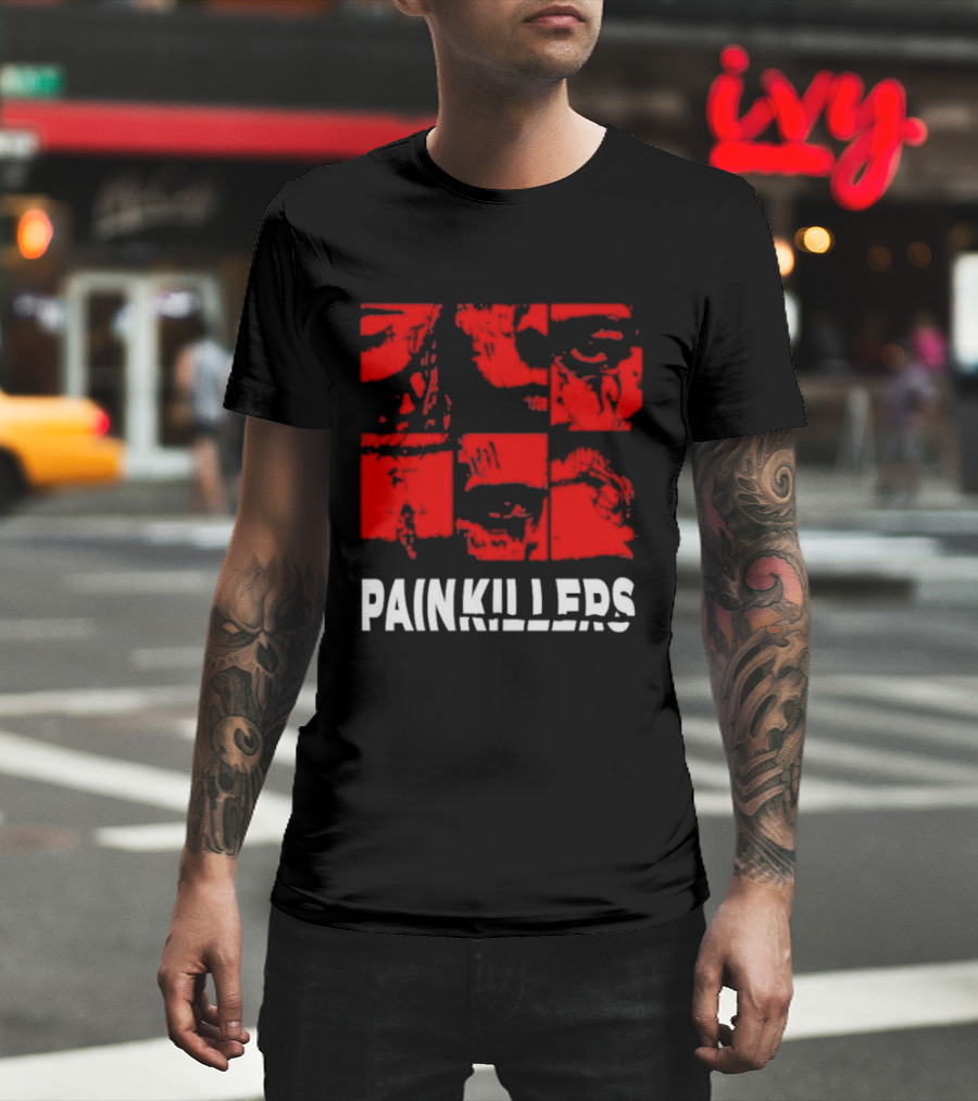 Yzo And Ptk Painkillers Eye Red Faces T-Shirt